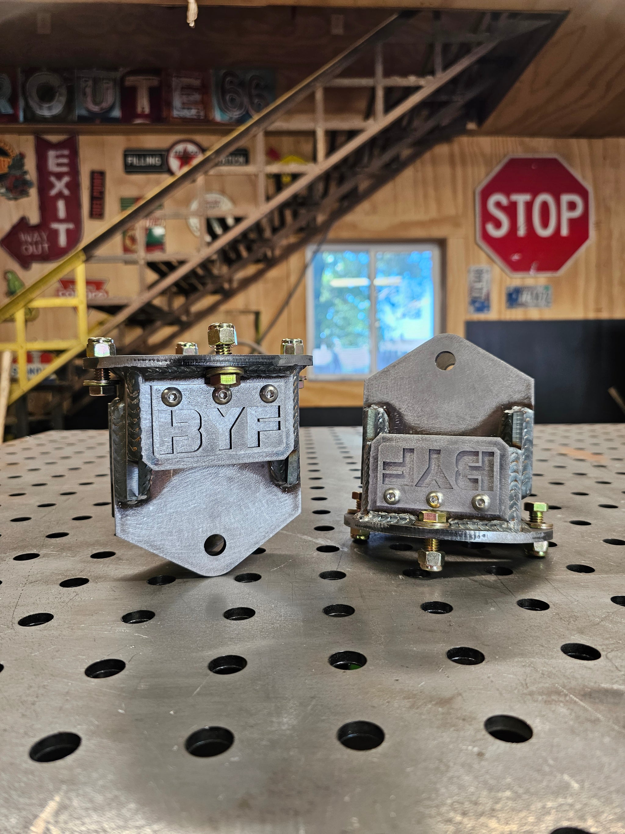 2005-2020 Ford F250/ F350 bolt in upper coilover conversion – Backyard Fab